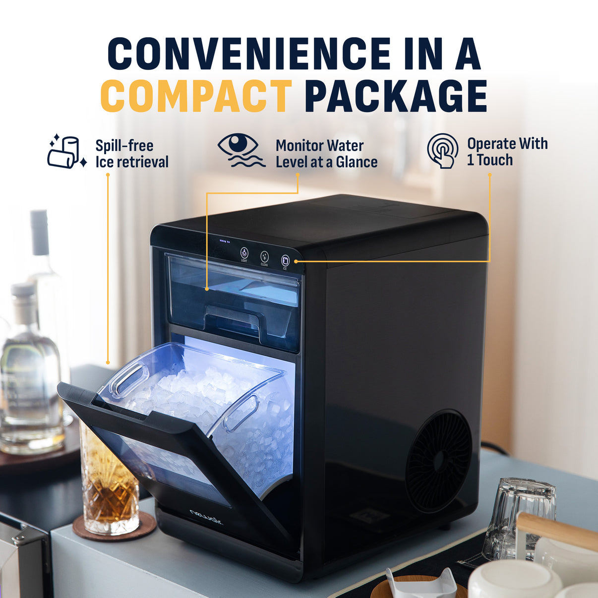 Newair® Countertop Ice Maker Nugget Ice, 44 lbs/24 hours