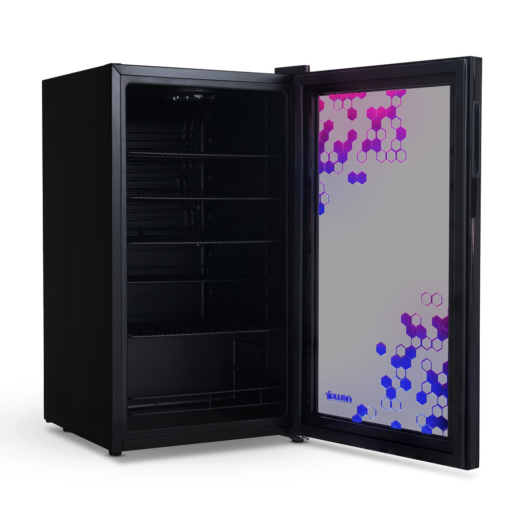 Newair Prismatic™ Series Beverage Refrigerator with RGB HexaColor™ LED